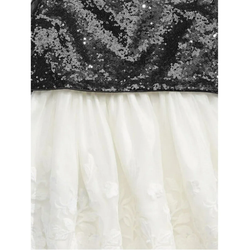 4EVER FREE | Dresses | 4 Ever Free Girls Sequin Popover Lace Dress In ...